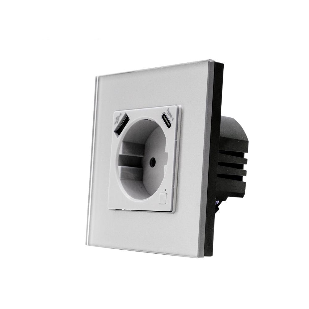 Wall Light Normal Touch Switch|EU/UK Standard 86*86mm 1 GANG 1 Way ...